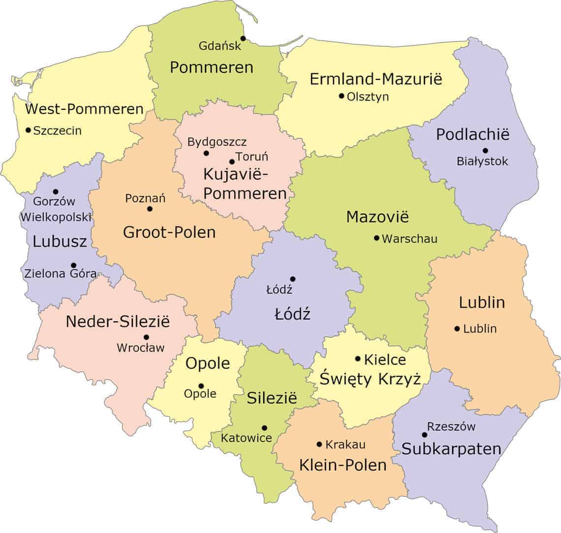 Bestuurlijke en territoriale indeling van Polen - Meer over Polen